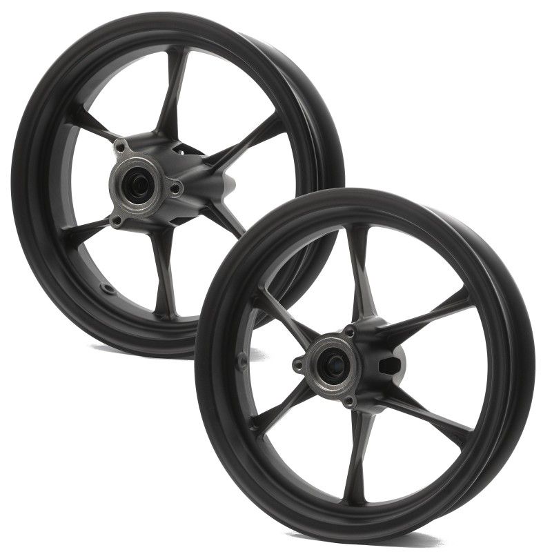 Pair of 3 Hole Pitbike Motard 12" VMC Superlight Rims - 15mm Bearing