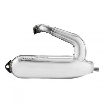 Marmitta VMC SILURO SPORT CROMATA per Vespa Small frame
