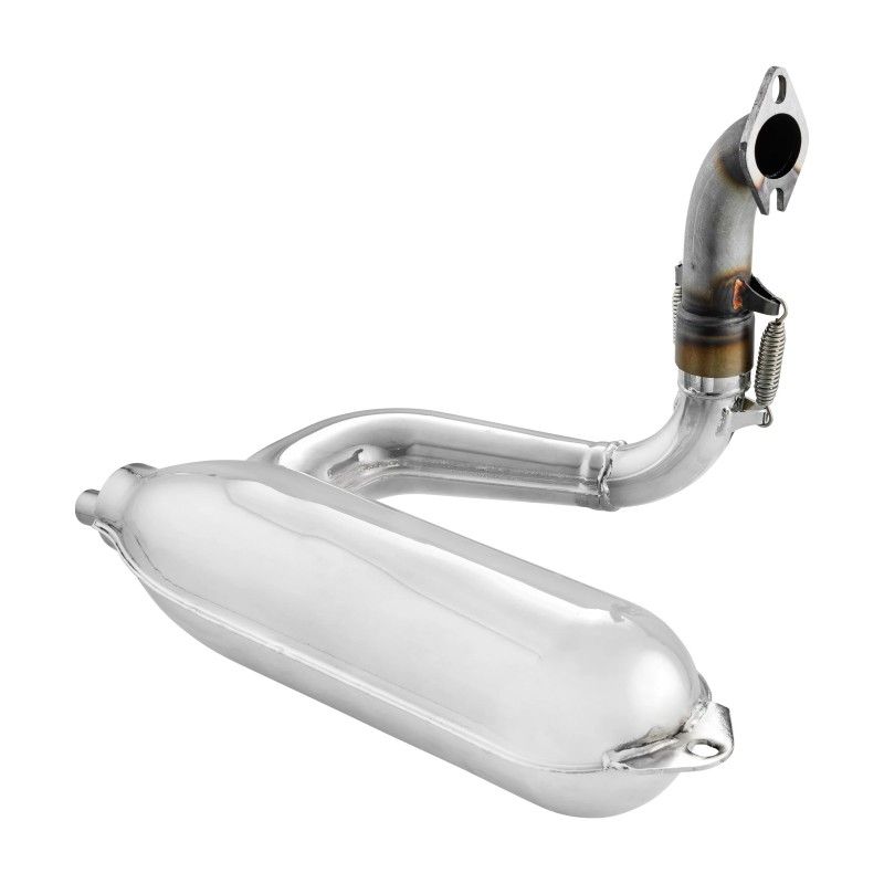 Marmitta VMC SILURO SPORT CROMATA per Vespa Small frame