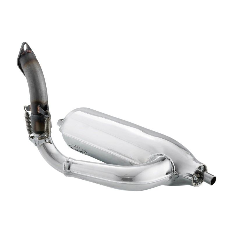 Marmitta VMC SILURO SPORT CROMATA per Vespa Small frame